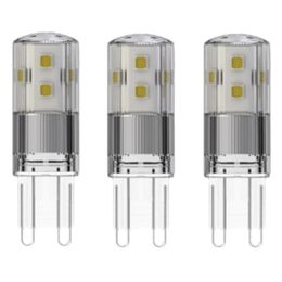 LED-Leuchtmittelset Stift klar G9 2,6 W 320 lm warmwei&szlig; 3 St&uuml;ck
