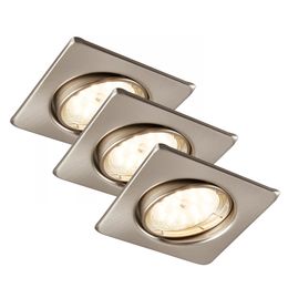 toom LED-Einbauleuchtenset dimmbar 5 W 350 lm warmwei&szlig; 8,3 cm 3 St&uuml;ck