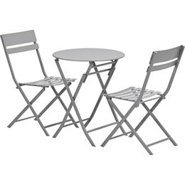 Garden Impressions Balkonm&ouml;belset 'Alfa' Aluminium taupe 3-teilig