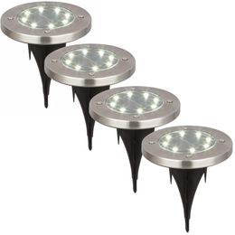 toom Solar-Spie&szlig;lampenset tageslichtwei&szlig; IP 44 &Oslash; 11,8 x 13 cm 4 St&uuml;ck
