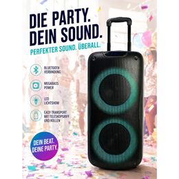 JTC-24 Mobile Party Power Box PB-829C, 40 Watt RMS Power mit LED Lichtanzeige, Trolleyfunktion