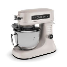 Klarstein Chiara K&uuml;chenmaschine 1600 Watt 12 Stufen Edelstahlsch&uuml;ssel LCD-Display inkl. Zubeh&ouml;r Sand