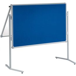 Maul Moderationstafel Maulpro, klappbar - Textil blau /Whiteboard
