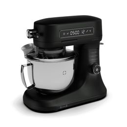 Klarstein Chiara K&uuml;chenmaschine 1600 Watt 12 Stufen Edelstahlsch&uuml;ssel LCD-Display inkl. Zubeh&ouml;r Schwarz