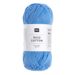 Rico Cotton von Rico Design, Himmelblau, aus Baumwolle