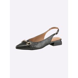 Heine Slingballerina, Goldfarben, Gr. 39, Damen, Ballerinas, Material: Synthetik