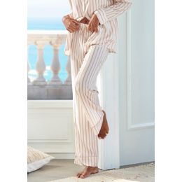 Lascana Damen Pyjamahose, Natur, Gr. 32, Pyjamas, Material: Viskose