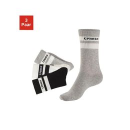 Copenhagen Studios Tennissocken mehrfarbig Gr. 35-38 f&uuml;r Damen. Mit Logoschriftzug. Elastisch. Nachhaltig.