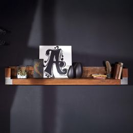 Wandregal Mango 180x22x24 braun lackiert Amsterdam #22