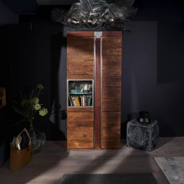 Vitrine Mango 90x45x204 braun lackiert Amsterdam #08