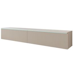 P & B Lowboard, Beige, Kaschmir, Kunststoff, kaltwei&szlig;, 180x30x33 cm, stehend, h&auml;ngend, Beleuchtung, Wohnzimmer, Wohnw&auml;nde, Lowboards, Lowboards stehend