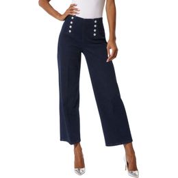 CR&Eacute;ATION L Damen Schlupfjeans mit weiten Beinen dark blue Gr&ouml;&szlig;e 40