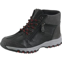 Damen Stiefelette mit Profilsohle schwarz Gr&ouml;&szlig;e 36