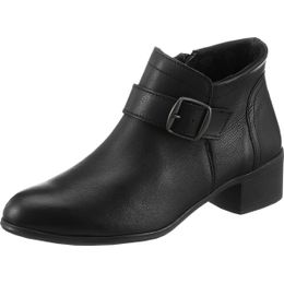 Damen Stiefelette mit seitlichem Rei&szlig;verschluss schwarz Gr&ouml;&szlig;e 38