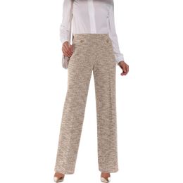 CR&Eacute;ATION L Damen Marlene-Hose in Boucl&eacute;-Qualit&auml;t schoko Gr&ouml;&szlig;e 40
