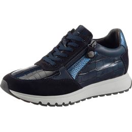 Damen Sneaker mit Metallic-Akzenten dunkelblau Gr&ouml;&szlig;e 38