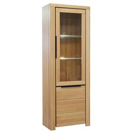 Pharao24.de Wohnzimmerschrank Vitrine Stauraum mit Glast&uuml;r 199 cm hoch
