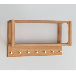 Pharao24.de Wandgarderobenleiste Flurgarderobe aus Massivholz in modernem Design