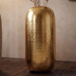 Pharao24.de Vase Standvase in Goldfarben 75 cm hoch