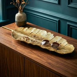 Pharao24.de Ablageschale Schmuckschale in Goldfarben 60 cm breit