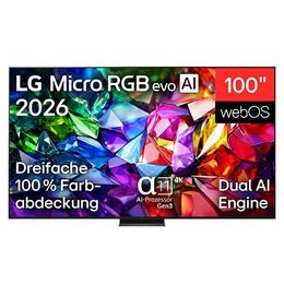 LG 100 &Prime; Micro RGB evo AI MRGB96 4K Smart TV 2026 100MRGB96B9