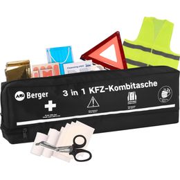 Berger CampCare 3-in-1 Kfz Kombitasche - Erste Hilfe & Pannen-Zubeh&ouml;r