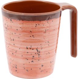 Bo-Camp Halo Tassen aus BPA-freiem Melamin 4er-Set 400 ml Clay - Becher & Tassen