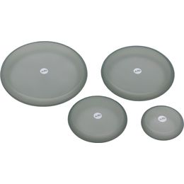 Berger Silikondeckel-Set 4-teilig f&uuml;r Gl&auml;ser und Sch&uuml;sseln gr&uuml;n - Sonstiges K&uuml;chenzubeh&ouml;r