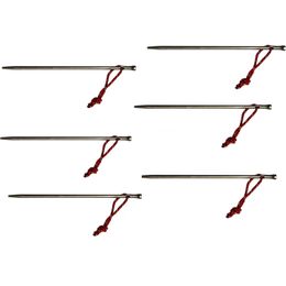 VARGO Titan Nail Peg Hering ultralight Set 6 Teilig - Zeltheringe & Abspannmaterial