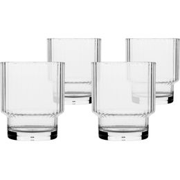 Bo-Camp Brim Wasserglas stapelbar transparent 285 ml 4 St&uuml;ck - Gl&auml;ser