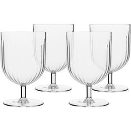 Bo-Camp Brim Weinglas stapelbar transparent 290 ml 4 St&uuml;ck - Gl&auml;ser