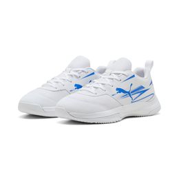 Puma M&auml;dchen Hallenschuh "VARION II JR", Gr. 33, blau, Synthetik, Schuhe, mit rutschhemmender, non marking Gummilaufsohle