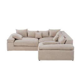 Smart Ecksofa Lianea beige Ma&szlig;e (cm): B: 278 H: 86 T: 278.0 Sofas > Sofas nach Material > Stoffsofas &raquo; Sofa DE