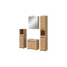 M&ouml;bel Kraft Badkombination holzfarben Ma&szlig;e (cm): B: 150 H: 185 &raquo; M&ouml;bel Kraft