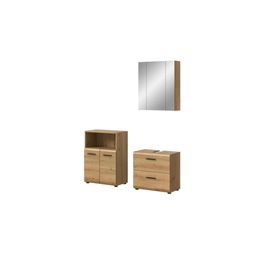 M&ouml;bel Kraft Badkombination holzfarben Ma&szlig;e (cm): B: 135 H: 185 &raquo; M&ouml;bel Kraft