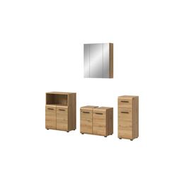 M&ouml;bel Kraft Badkombination holzfarben Ma&szlig;e (cm): B: 180 H: 185 &raquo; M&ouml;bel Kraft