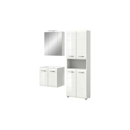 M&ouml;bel Kraft Badkombination wei&szlig; Ma&szlig;e (cm): B: 135 H: 185 &raquo; M&ouml;bel Kraft