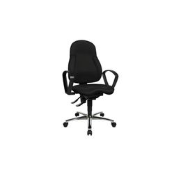 M&ouml;bel Kraft B&uuml;rodrehstuhl mit Armlehnen schwarz Ma&szlig;e (cm): B: 64 H: 104 T: 64.0 &raquo; M&ouml;bel Kraft