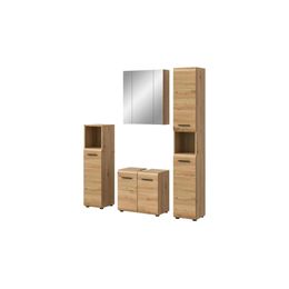 M&ouml;bel Kraft Badkombination holzfarben Ma&szlig;e (cm): B: 150 H: 185 &raquo; M&ouml;bel Kraft