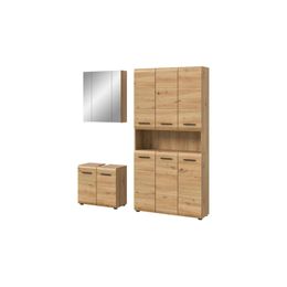 M&ouml;bel Kraft Badkombination holzfarben Ma&szlig;e (cm): B: 165 H: 185 &raquo; M&ouml;bel Kraft
