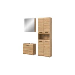 M&ouml;bel Kraft Badkombination holzfarben Ma&szlig;e (cm): B: 135 H: 185 &raquo; M&ouml;bel Kraft