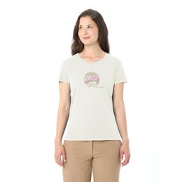 Vaude Damen Funktionsshirt "WOMEN'S CYCLIST T-SHIRT V"sanftes wei&szlig;, Gr. 40, Obermaterial: 70% Baumwolle, 30% Lyocell, Shirts, sportliche Passform,