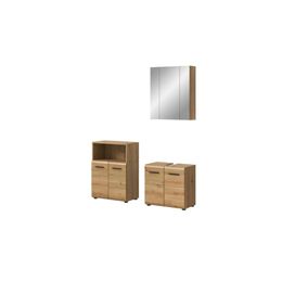M&ouml;bel Kraft Badkombination holzfarben Ma&szlig;e (cm): B: 135 H: 185 &raquo; M&ouml;bel Kraft