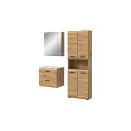 M&ouml;bel Kraft Badkombination holzfarben Ma&szlig;e (cm): B: 135 H: 185 &raquo; M&ouml;bel Kraft