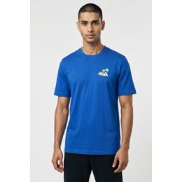 Herren T-Shirt "MINI EMBROIDERY SURFING GRAPHIC"royal blau, Gr. S, adidas Sportswear, Obermaterial: 100% Baumwolle, Shirts