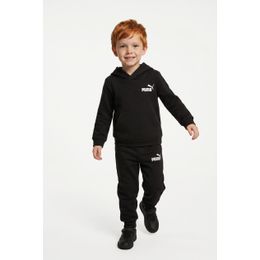 Puma M&auml;dchen Trainingsanzug "MINICATS LOUNGEWEAR SET TR INF"Puma schwarz, Gr. 62, bedruckt, Sweatware, Obermaterial: 68% Baumwolle, 32% Polyester,
