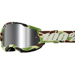100 Percent Strata 2 War Camo, Crossbrille verspiegelt
