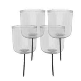 buttinette Windlichtgl&auml;ser, mit Dorn, 7,8 cm, 7,8 cm &Oslash;, 4 St&uuml;ck