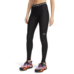 Under Armour Damen Trainingstights "HEATGEAR LEGGING"ultimate schwarz,, wei&szlig;, Gr. XL, Obermaterial: 87% Polyester, 13% Elasthan, Hosen, mit