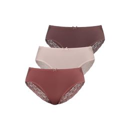 Vivance By Lascana Slip Damen Gr&ouml;&szlig;e L pink / blutrot / dunkelrot